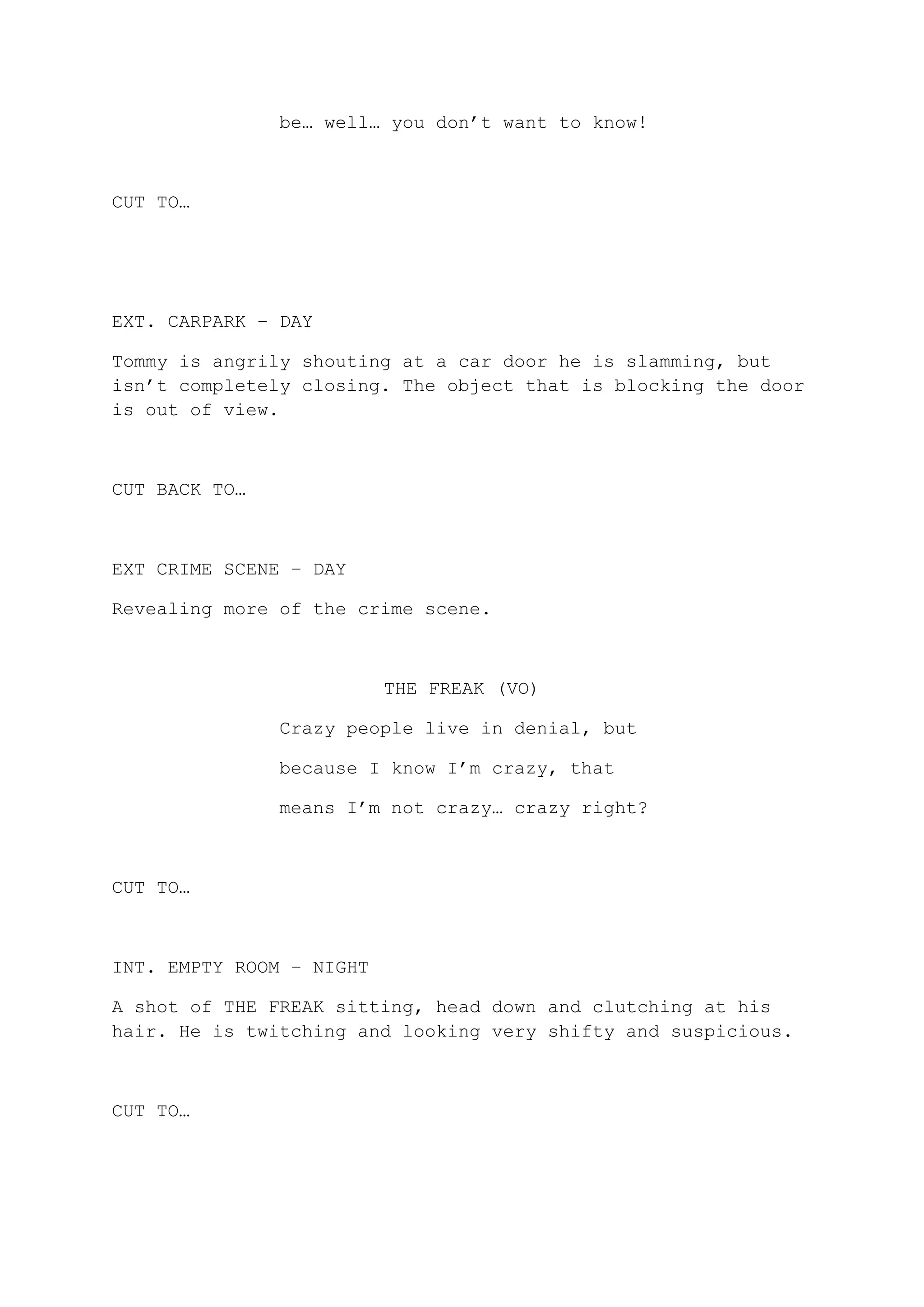 Script 2nd Draft | PDF