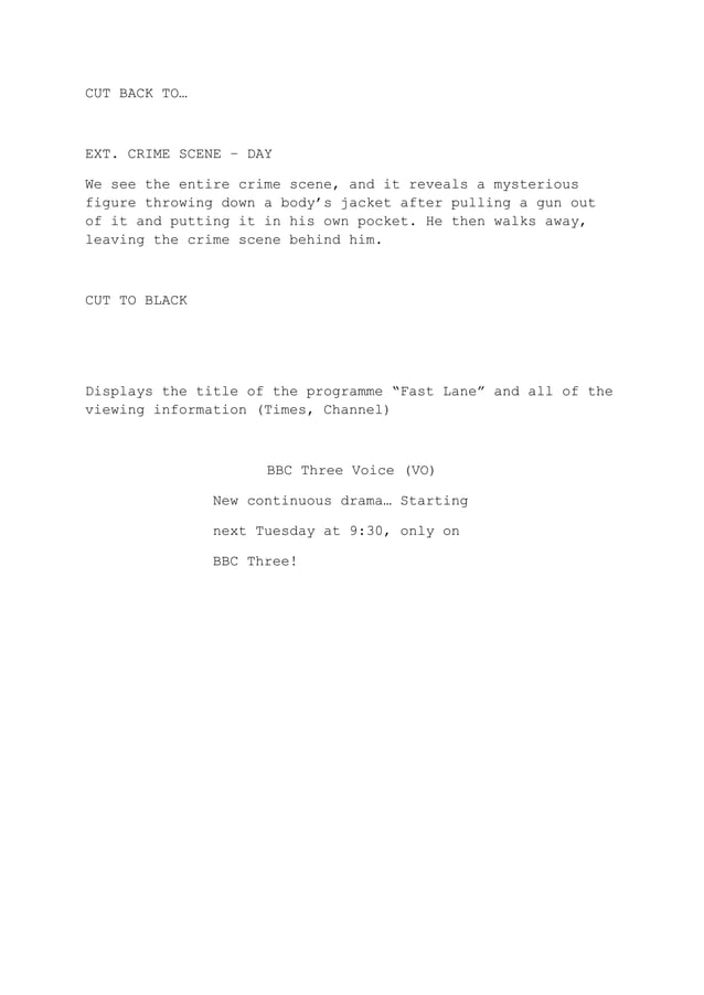 Script 2nd Draft | PDF