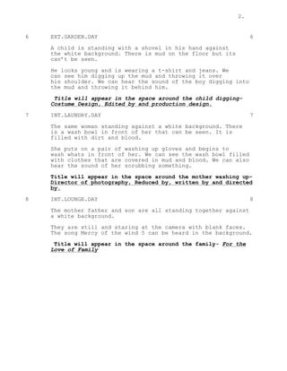 Script for the love of family | PDF