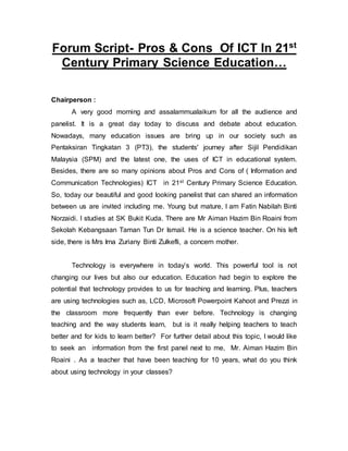 Script forum bi | PDF