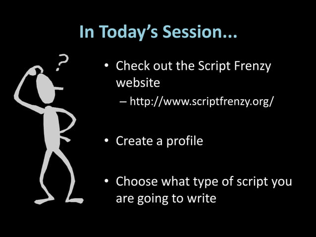 Introduction to Script Frenzy | PPTX | Screenwriting | Content Production