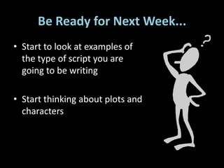 Introduction to Script Frenzy | PPTX | Screenwriting | Content Production