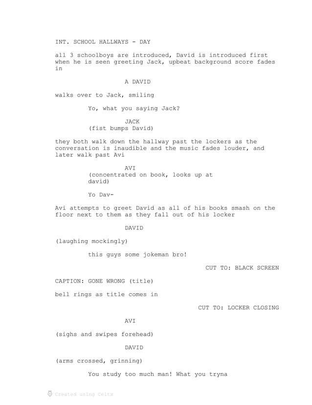 Script Gone Wrong Media full 7 pages movie | PDF