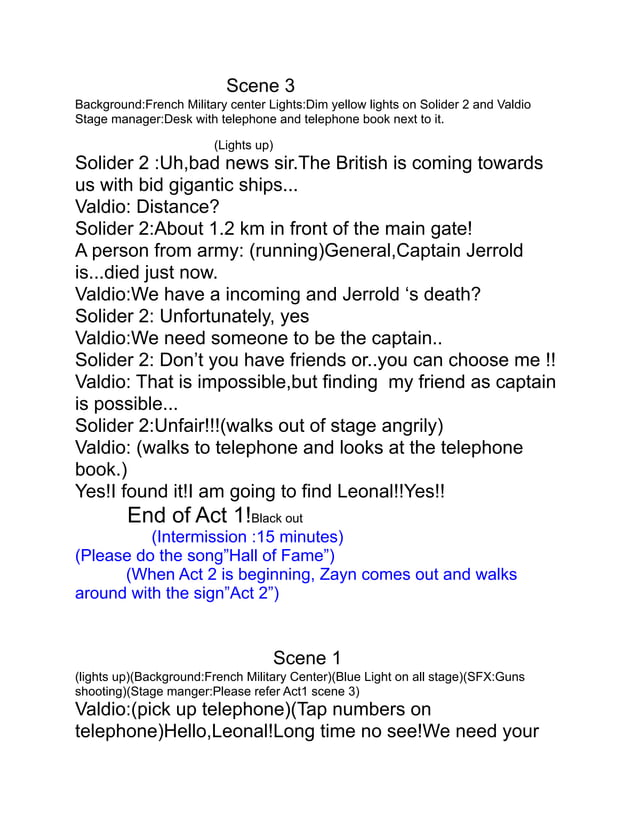 Script (grade 5) | PDF