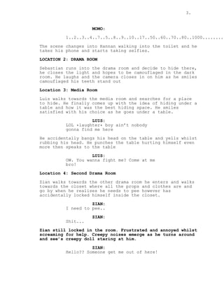 Script hide and seek new | PDF