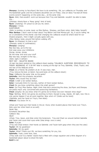 Script high school musical | DOCX