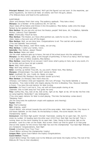 Script high school musical | DOCX