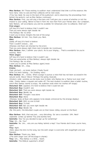 Script high school musical | DOCX