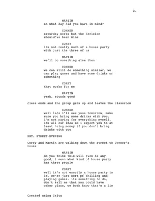 Script Horror finished | PDF