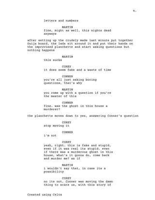 Script Horror finished | PDF