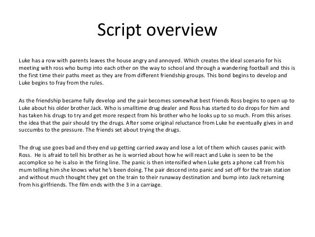 Script Ideas Script Ideas
