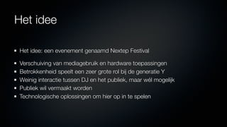 Scriptie verdediging Nextep Festival | PPT