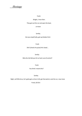 Hostage: Script | DOCX