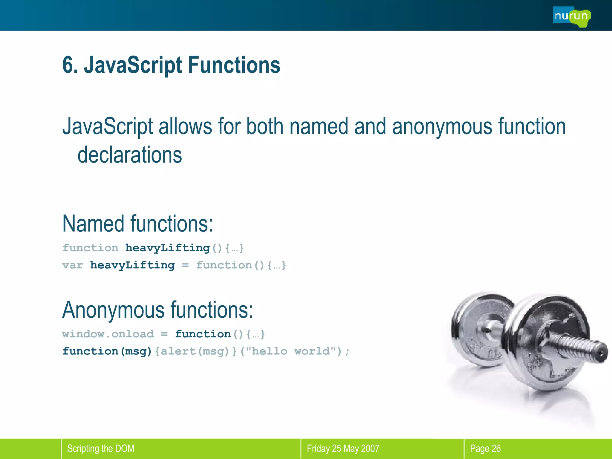 Scripting The Dom | PPT