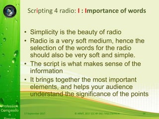 Scripting for Radio | PPTX