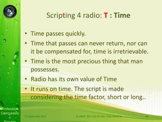 Scripting for Radio | PPT