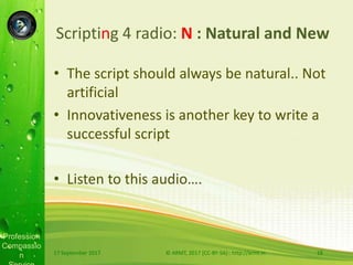 Scripting for Radio | PPT