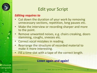 Scripting for Radio | PPTX