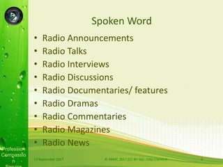 Scripting for Radio | PPTX