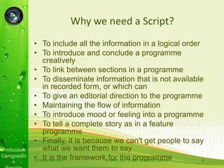 Scripting for Radio | PPTX