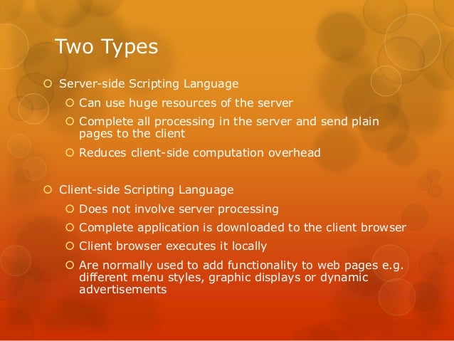 Scripting Languages
