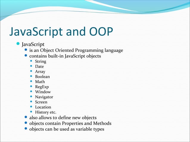 Scripting languages