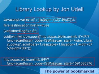 The scripting library: Combining data and information in the library | PPT | Web Design and HTML ...