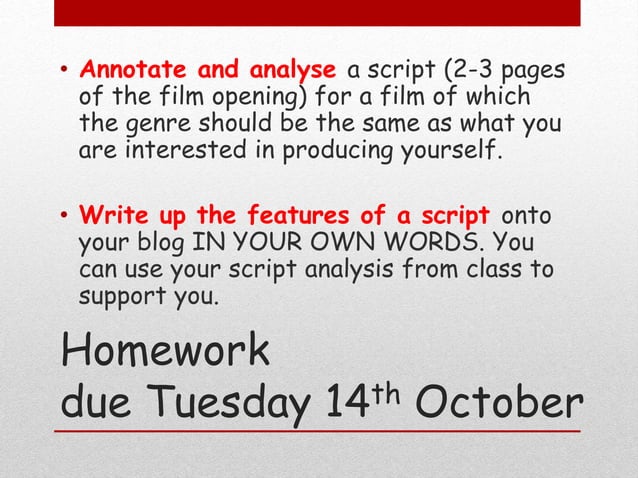 Scripting powerpoint | PPT