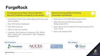 Webinar: Extend The Power of The ForgeRock Identity Platform Through ...