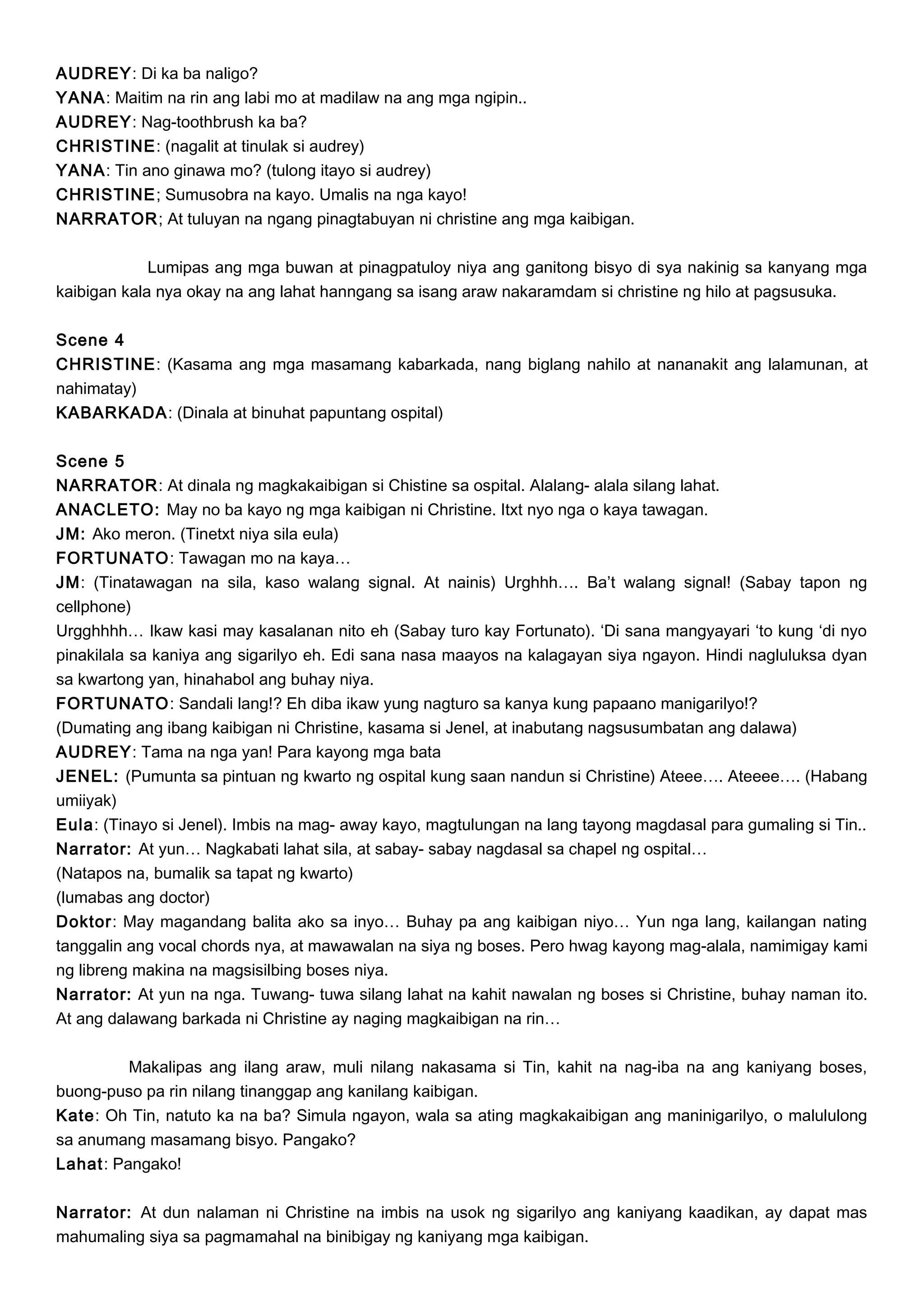 Script in mapeh | DOC