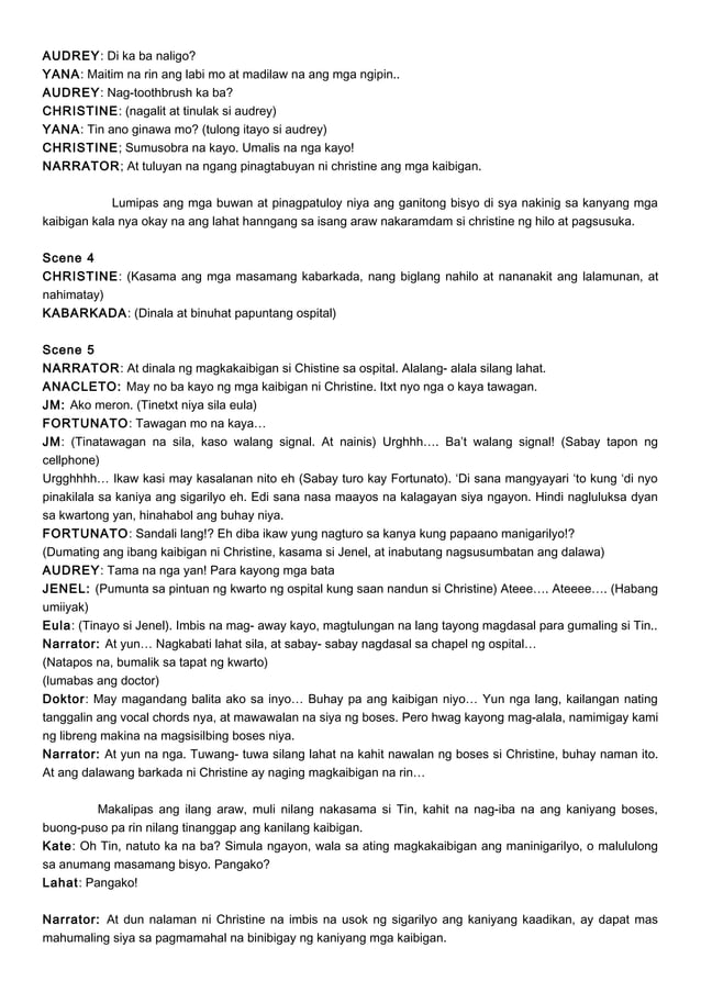 Script in mapeh | DOC