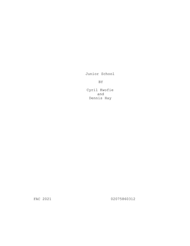 Script 'junior school' | PDF