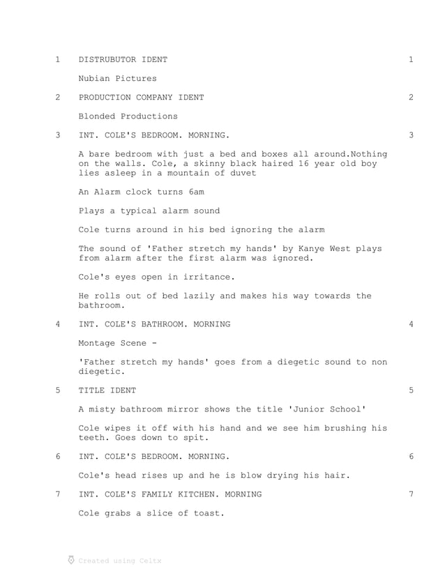 Script 'junior school' | PDF