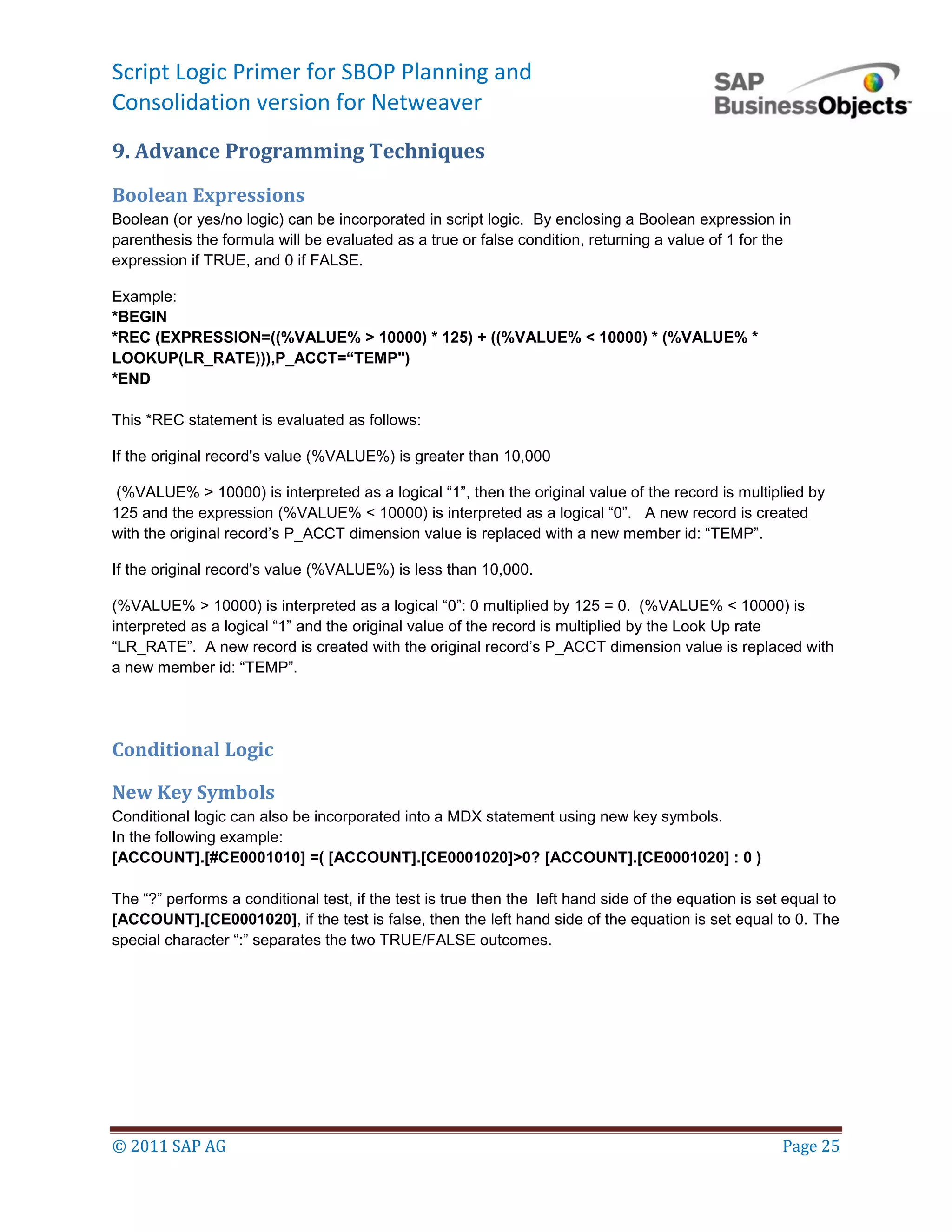 Script logic primer-bpc_nw | PDF