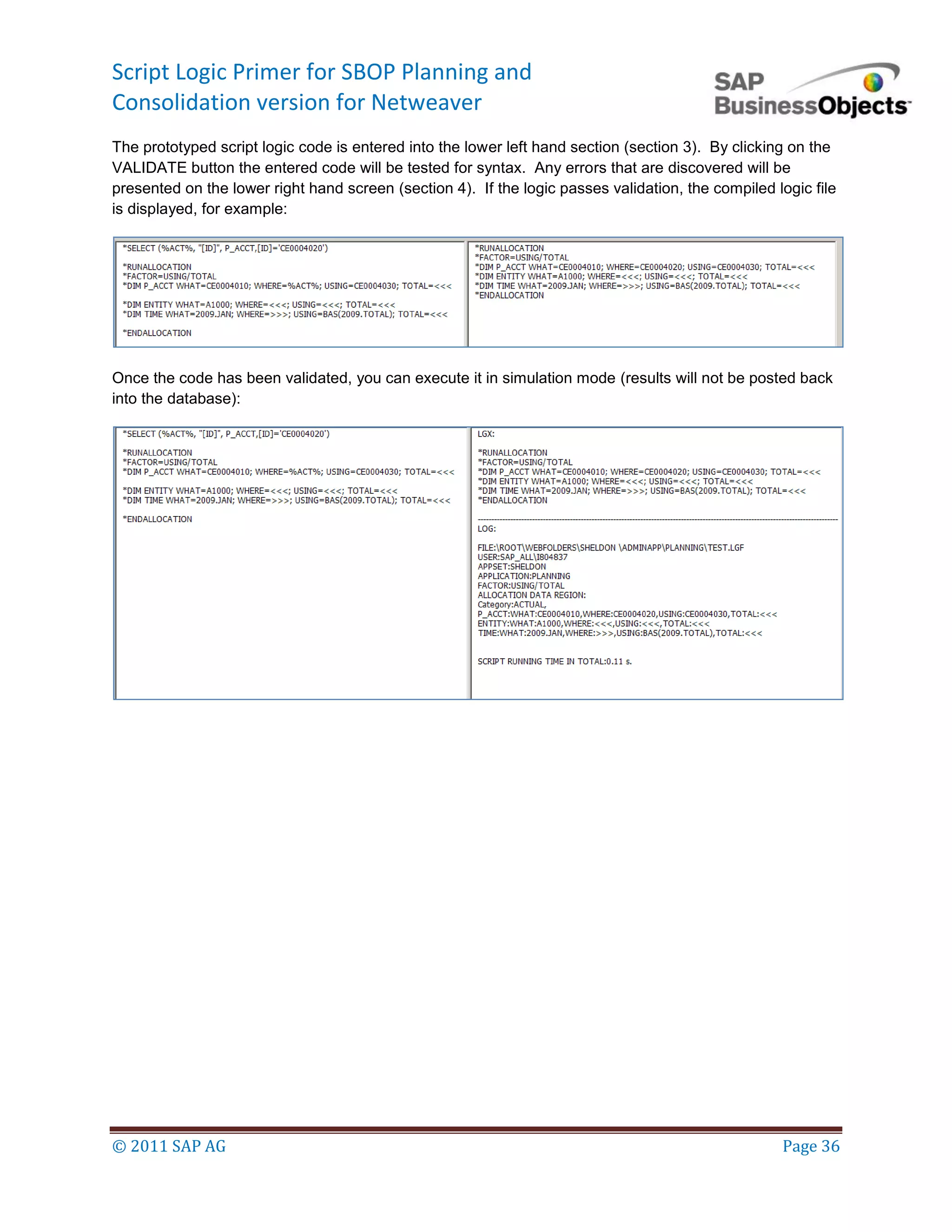Script logic primer-bpc_nw | PDF