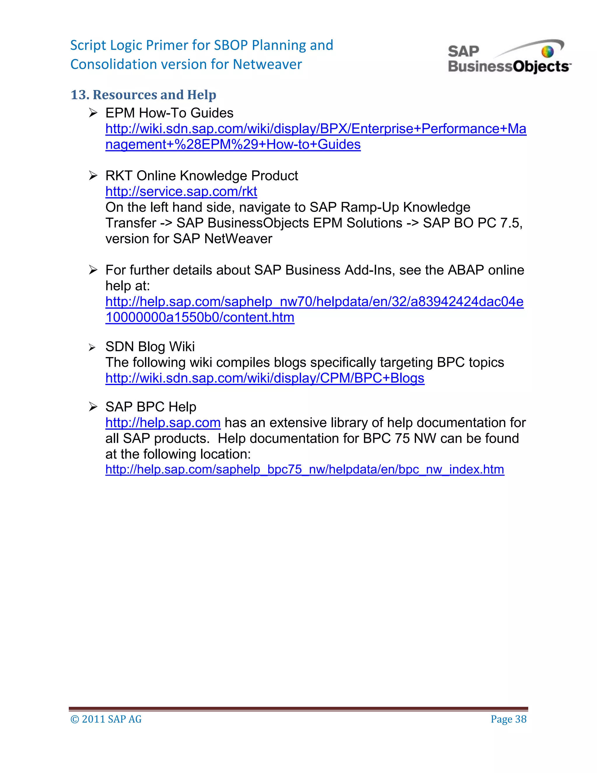 Script logic primer-bpc_nw | PDF