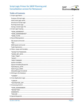 Script logic primer-bpc_nw | PDF