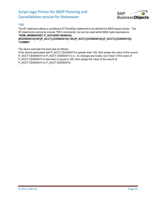 Script logic primer-bpc_nw | PDF