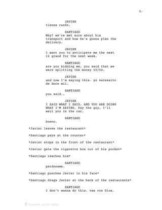 Script-Los Hermanos (Short Movie) | PDF