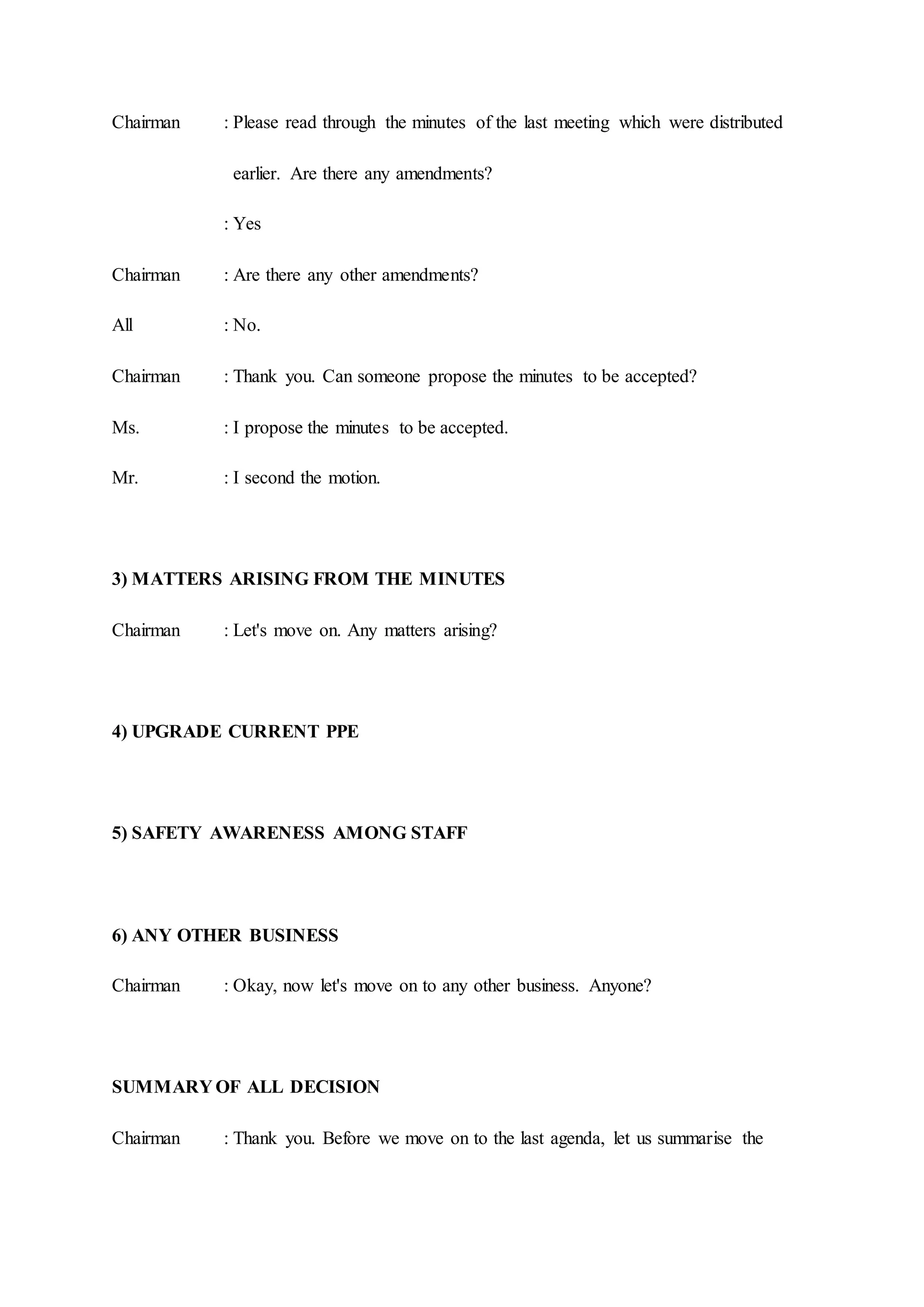 Script meeting | DOCX