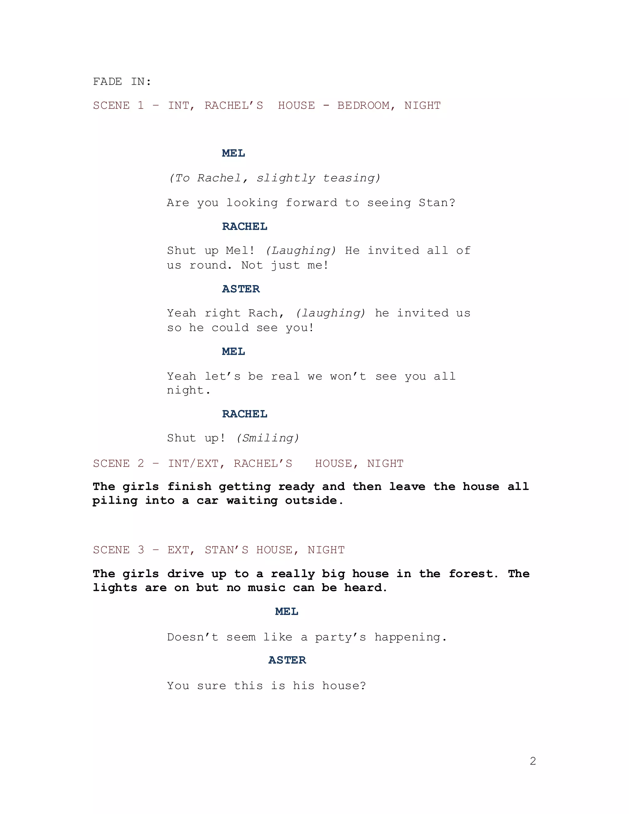 Script meeting 4th draft | PDF