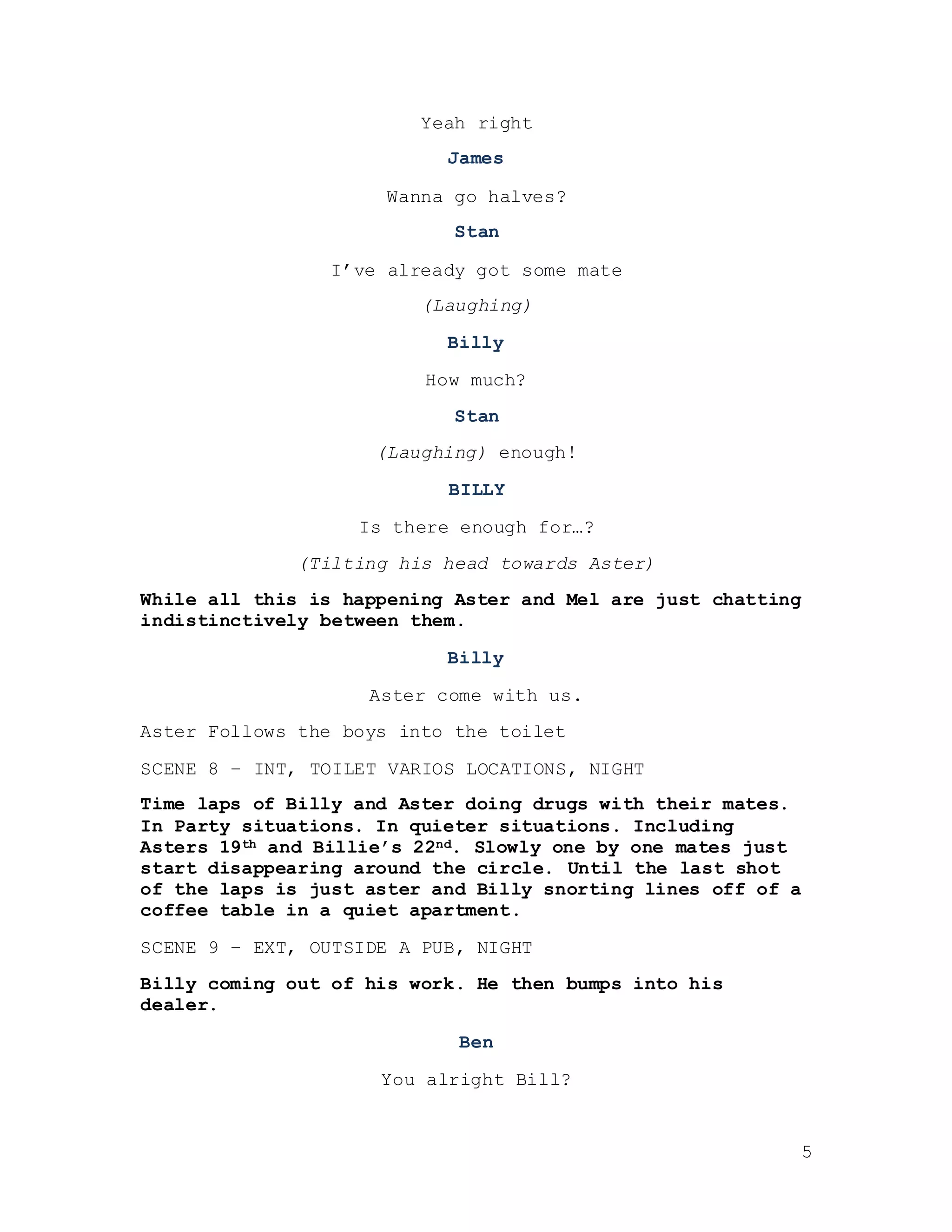 Script meeting 4th draft | PDF