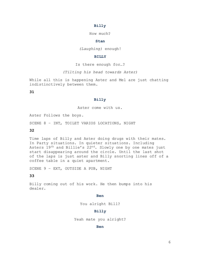 Script meeting 5th draft | PDF