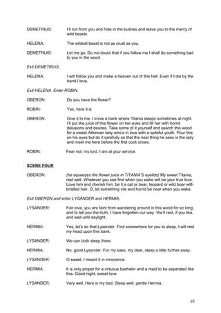 Script midsummer | PDF