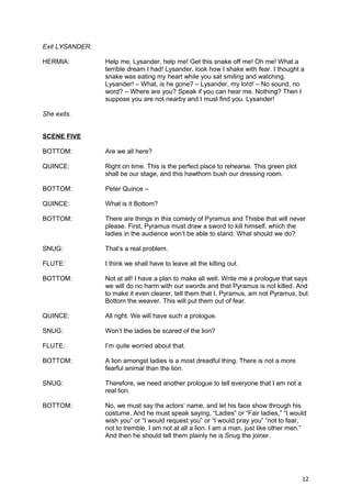 Script midsummer | PDF