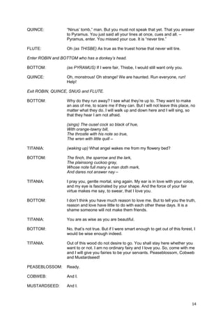 Script midsummer | PDF