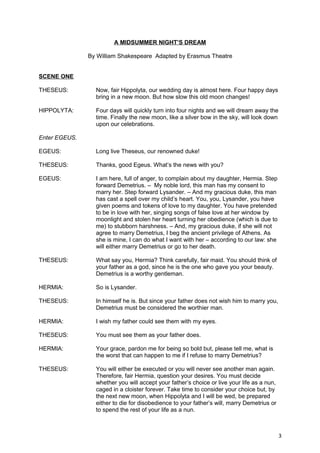 Script midsummer | PDF