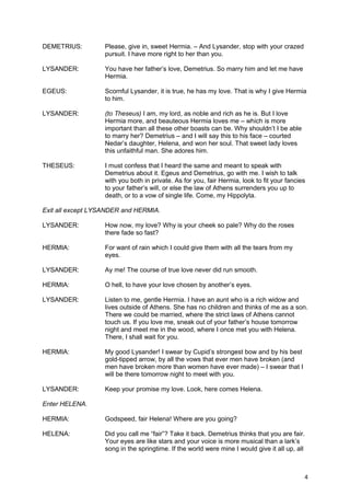 Script midsummer | PDF