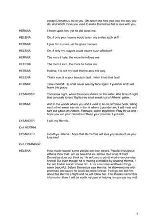 Script midsummer | PDF