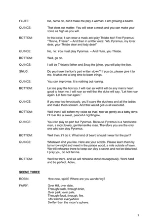 Script midsummer | PDF